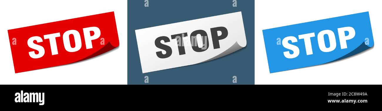 stop ribbon sign. stop vintage retro band Stock Vector Image & Art - Alamy