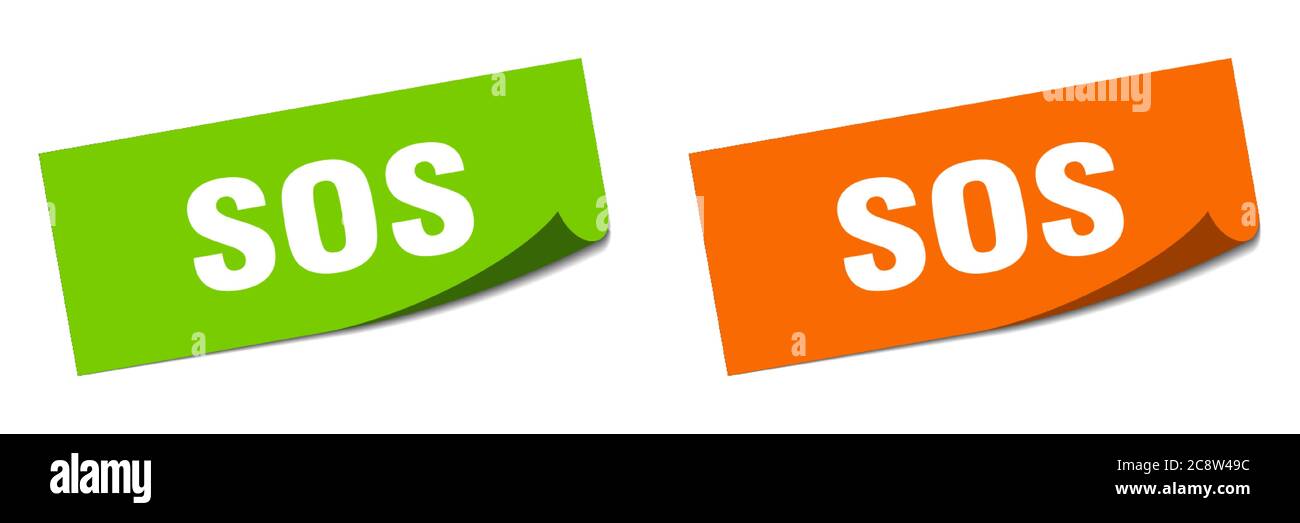 sos ribbon sign. sos vintage retro band Stock Vector Image & Art - Alamy