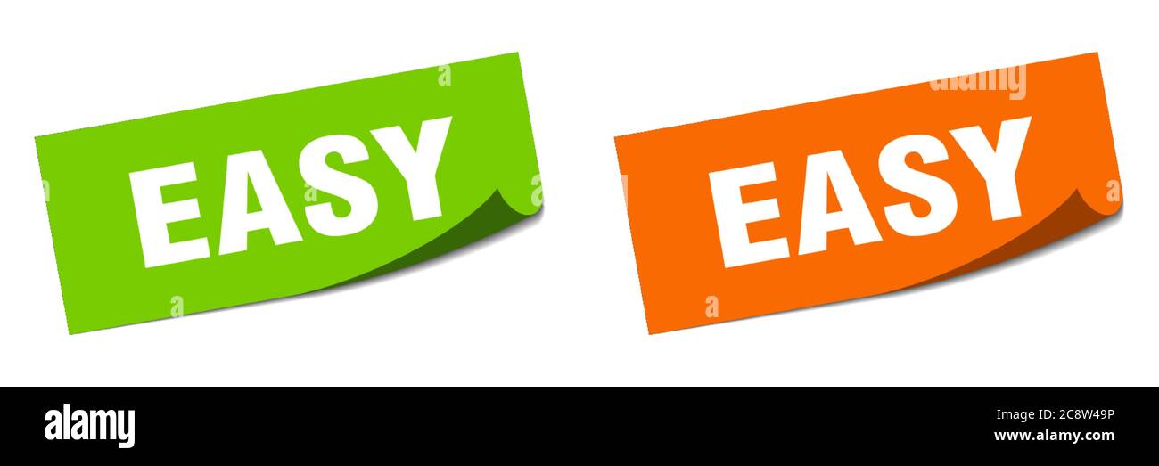 easy ribbon sign. easy vintage retro band Stock Vector Image & Art - Alamy