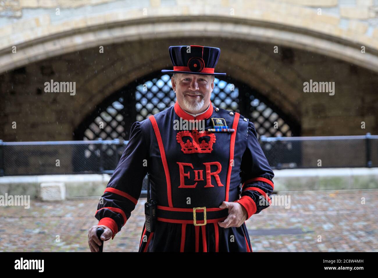 A Yeoman Warder also known as a Beefeater at the Tower of London, Her ...