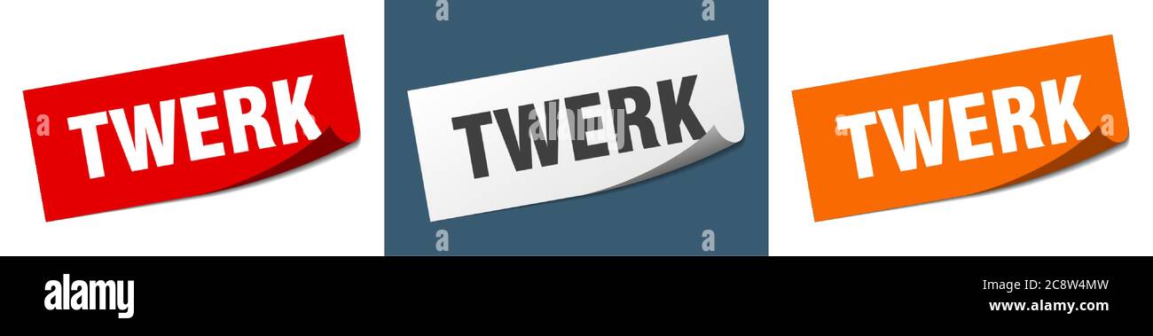 twerk ribbon sign. twerk vintage retro band Stock Vector Image & Art ...