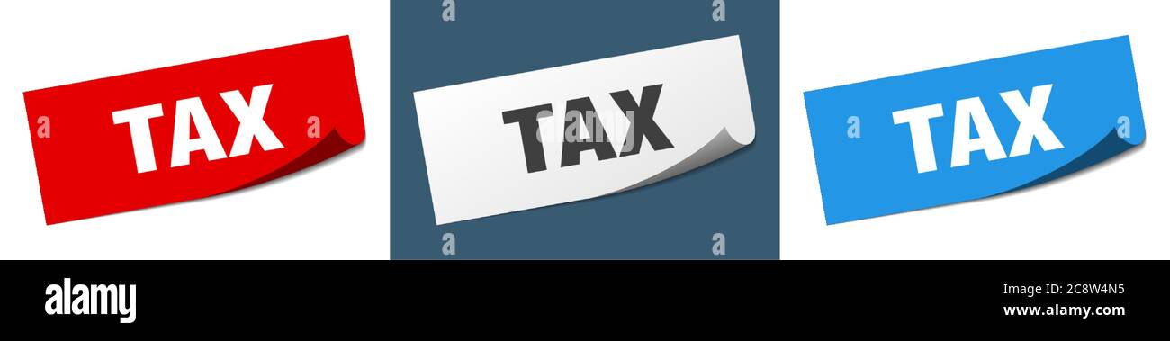 tax ribbon sign. tax vintage retro band Stock Vector Image & Art - Alamy