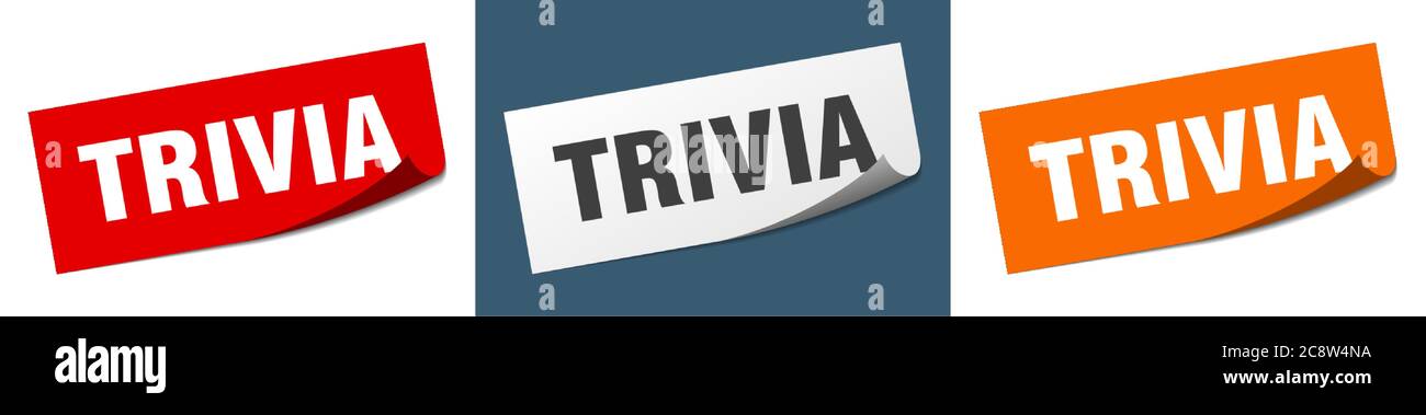 trivia ribbon sign. trivia vintage retro band Stock Vector Image & Art ...