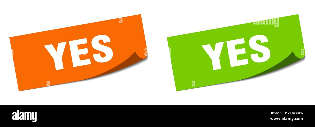 yes ribbon sign. yes vintage retro band Stock Vector Image & Art - Alamy