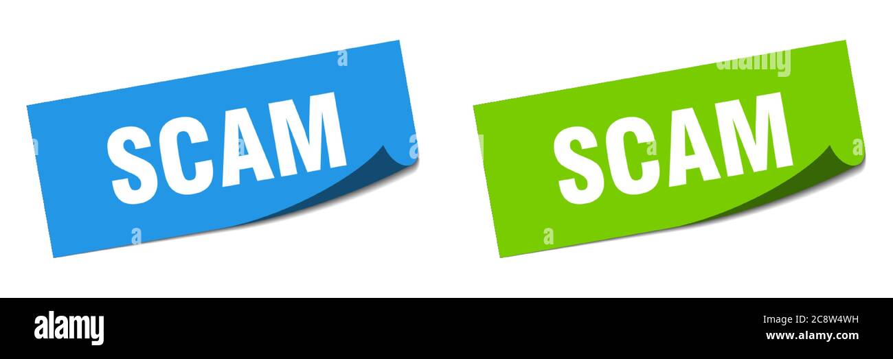scam ribbon sign. scam vintage retro band Stock Vector Image & Art - Alamy