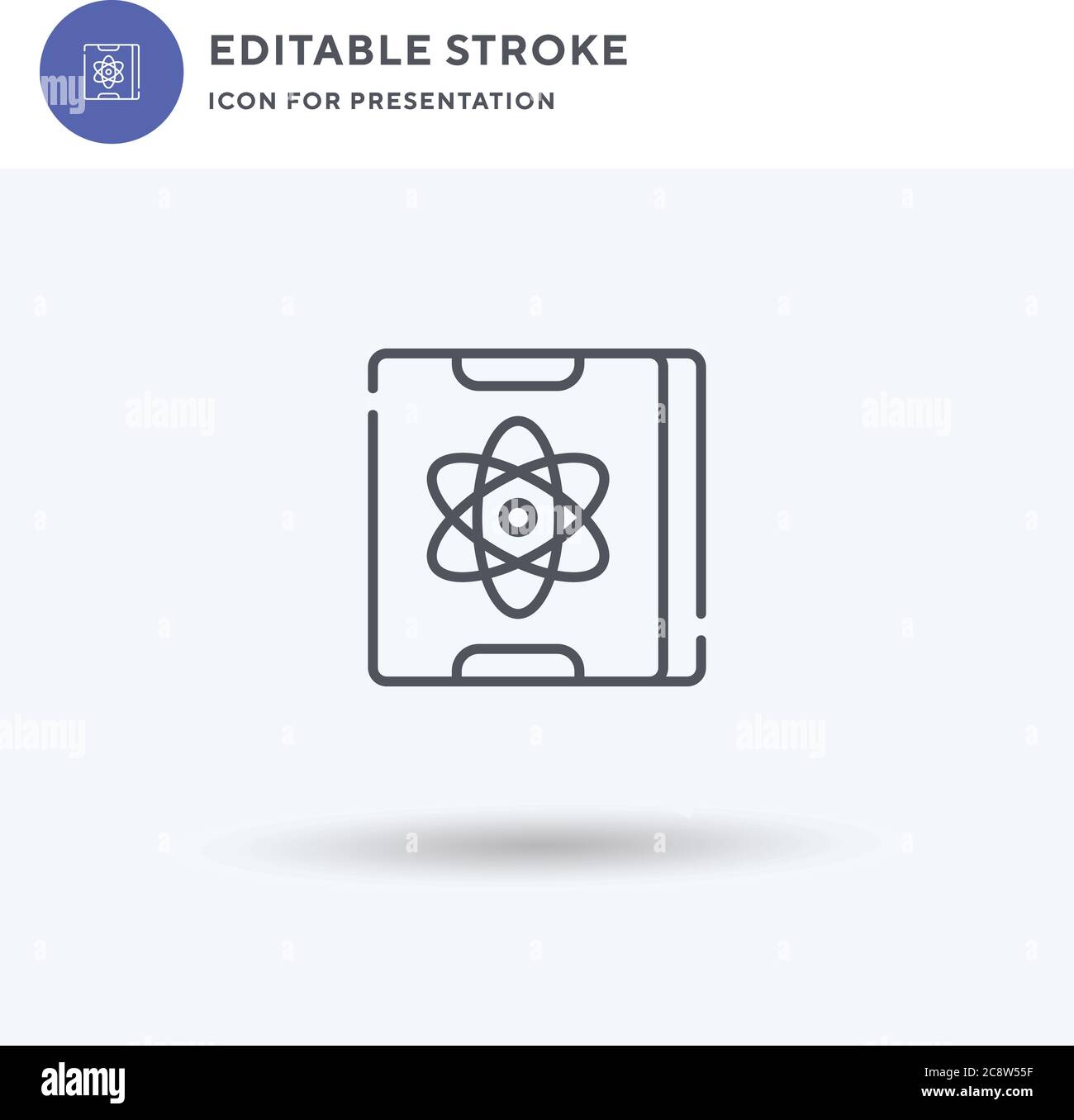 Quantum icon vector, filled flat sign, solid pictogram isolated on ...