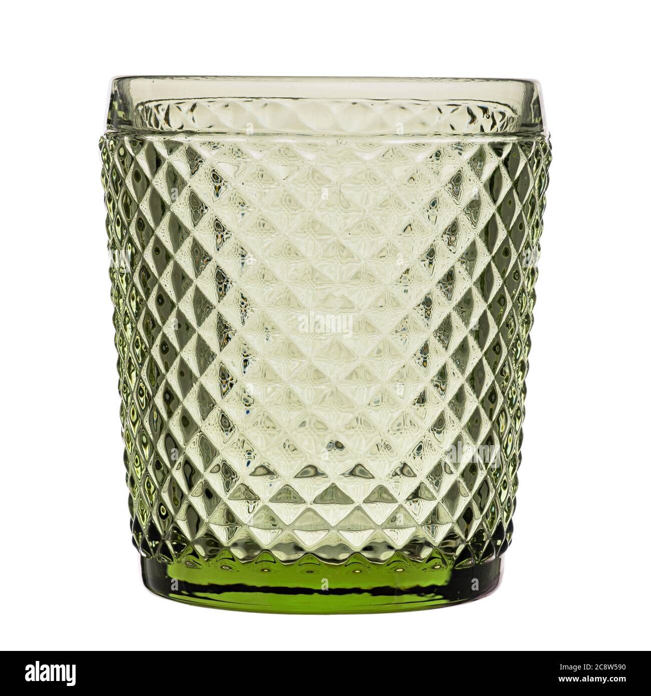 Empty glass for drinking water, juices, milk and various drinks. File ...