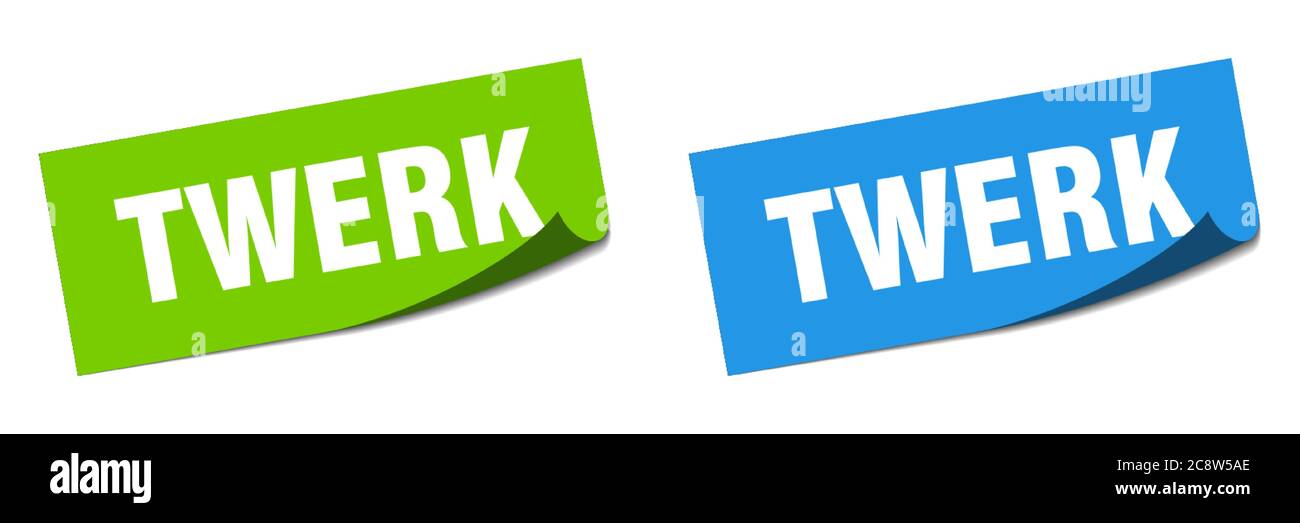 twerk ribbon sign. twerk vintage retro band Stock Vector Image & Art ...