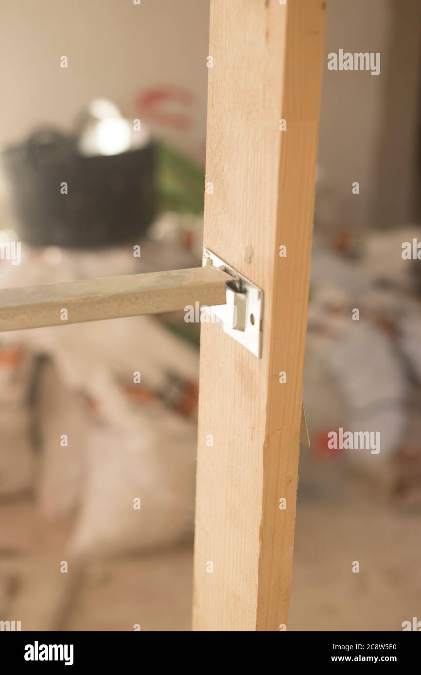 Building renovation works in appartment showing refurbishments works by ...