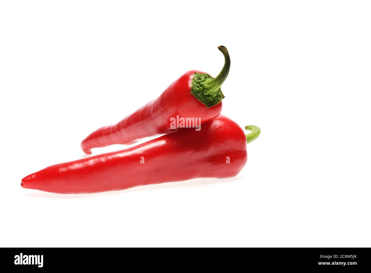 Sweet Red Kapia Peppers on white background Stock Photo - Alamy