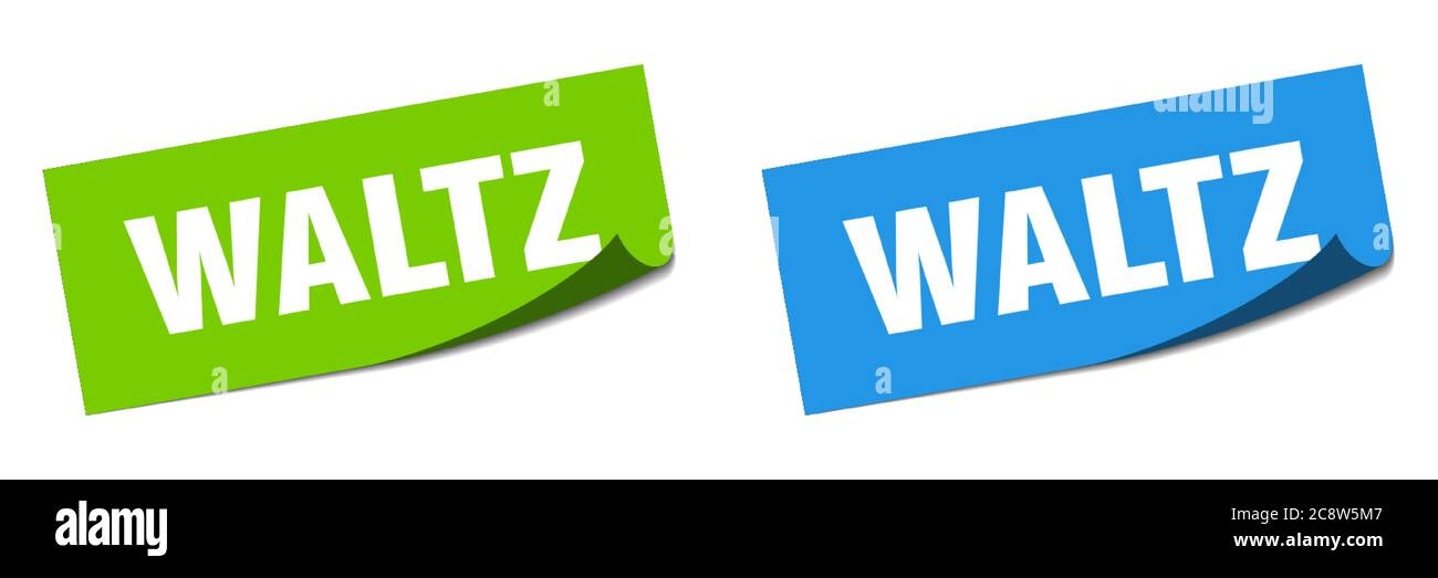 waltz ribbon sign. waltz vintage retro band Stock Vector Image & Art ...