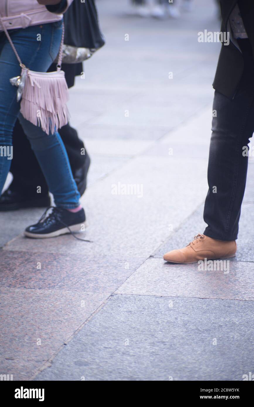Walking crowd shoes exercise hi-res stock photography and images - Alamy