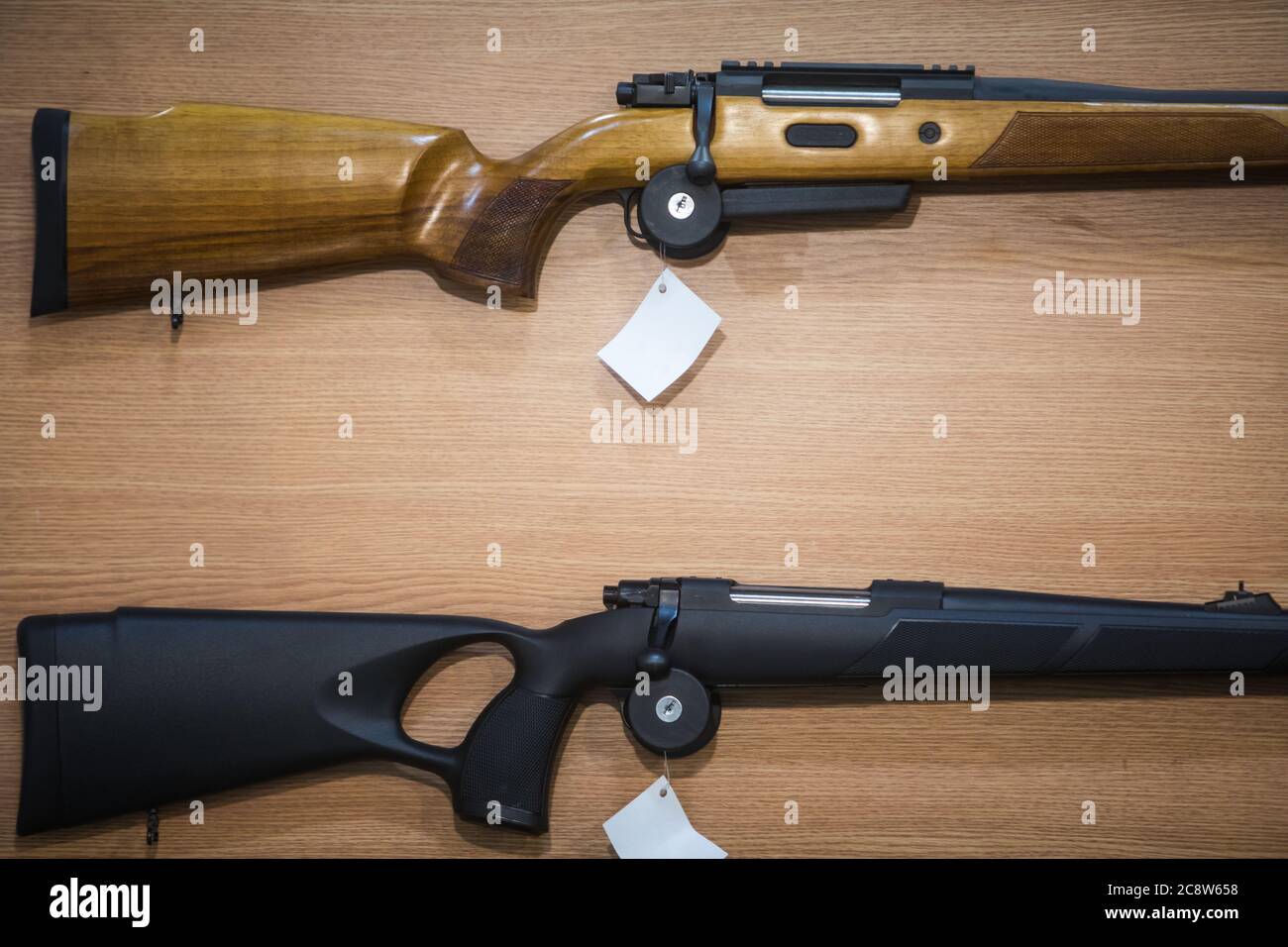 Hunting rifles on wall hi-res stock photography and images - Alamy