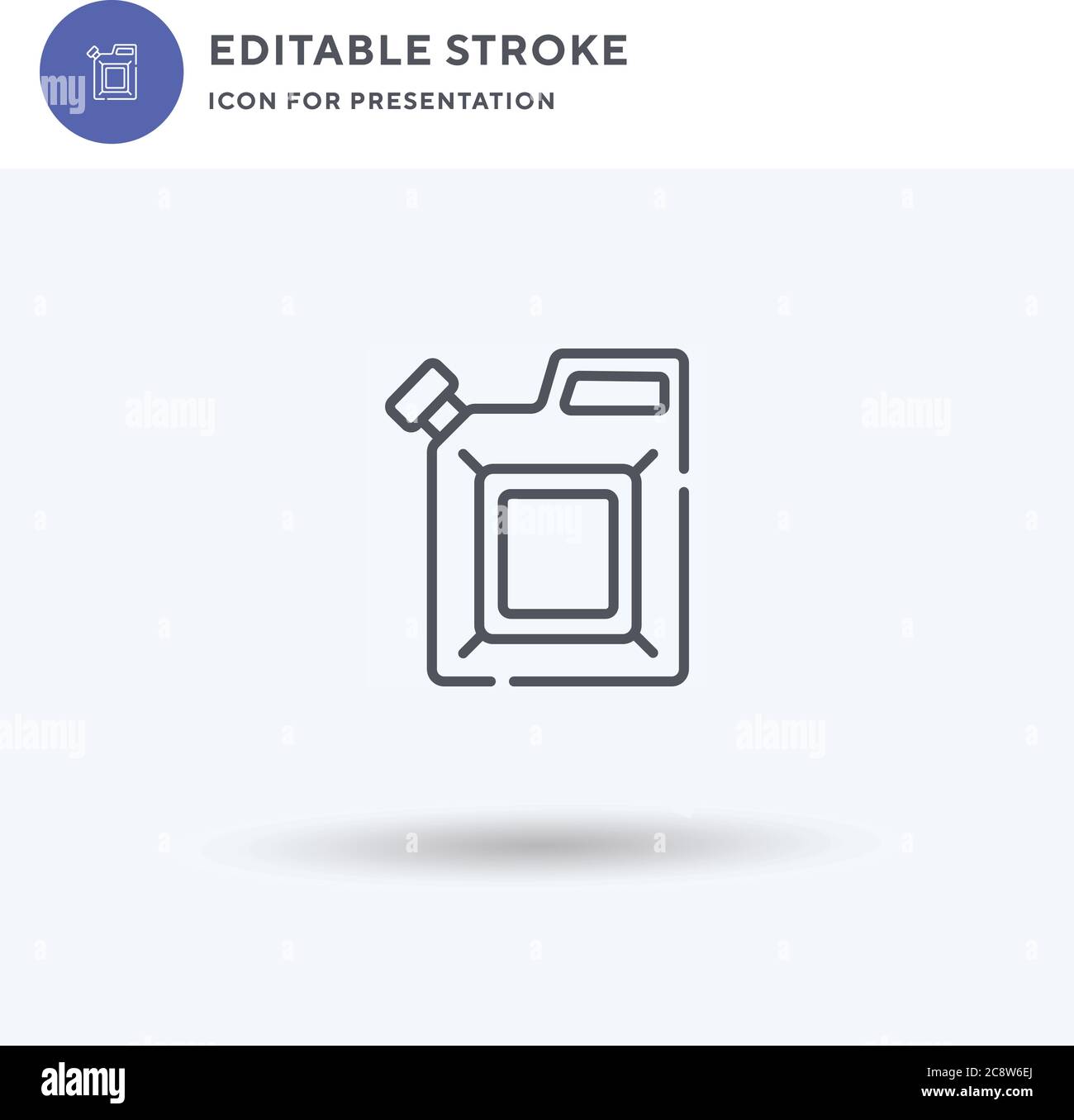 Jerrycan icon vector, filled flat sign, solid pictogram isolated on ...