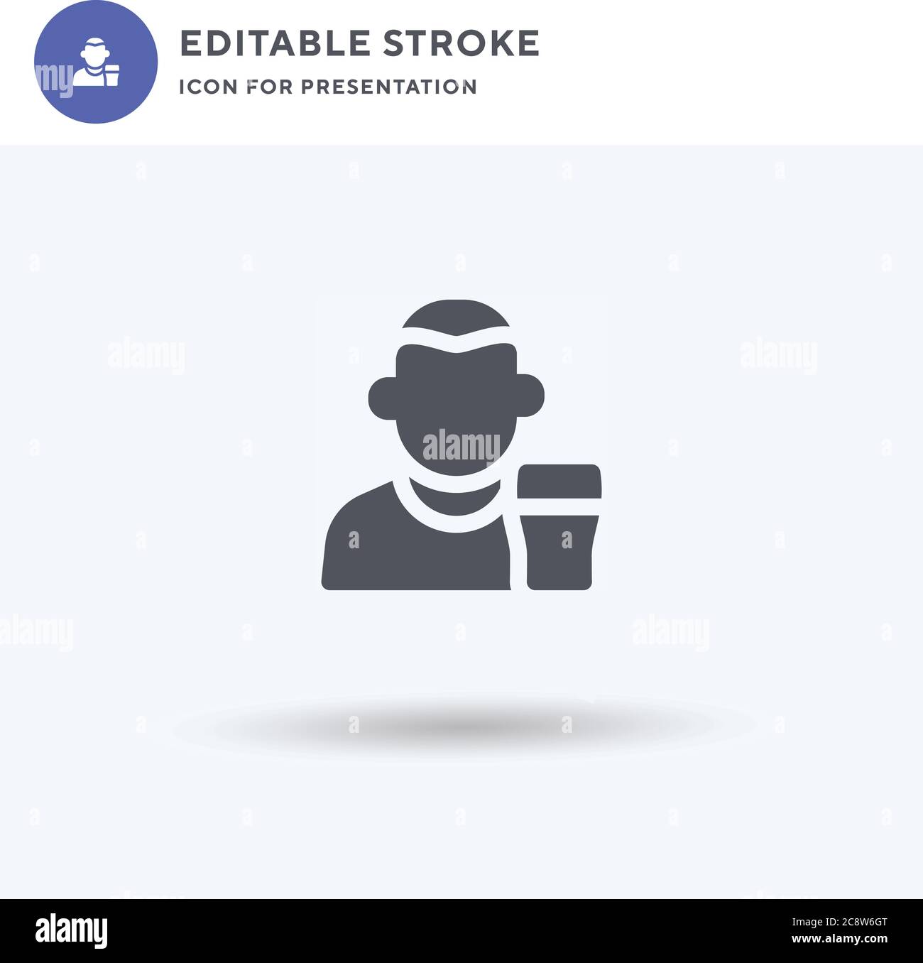 Boy icon vector, filled flat sign, solid pictogram isolated on white ...