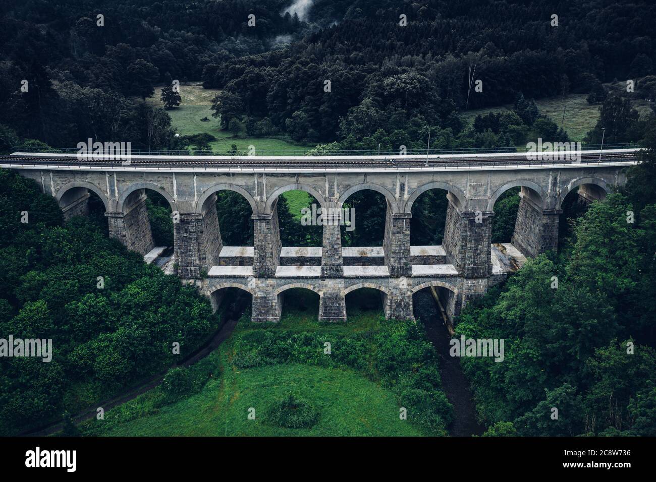 Sychrov stone railway viaduct was built in 1857-1859, construction was ...