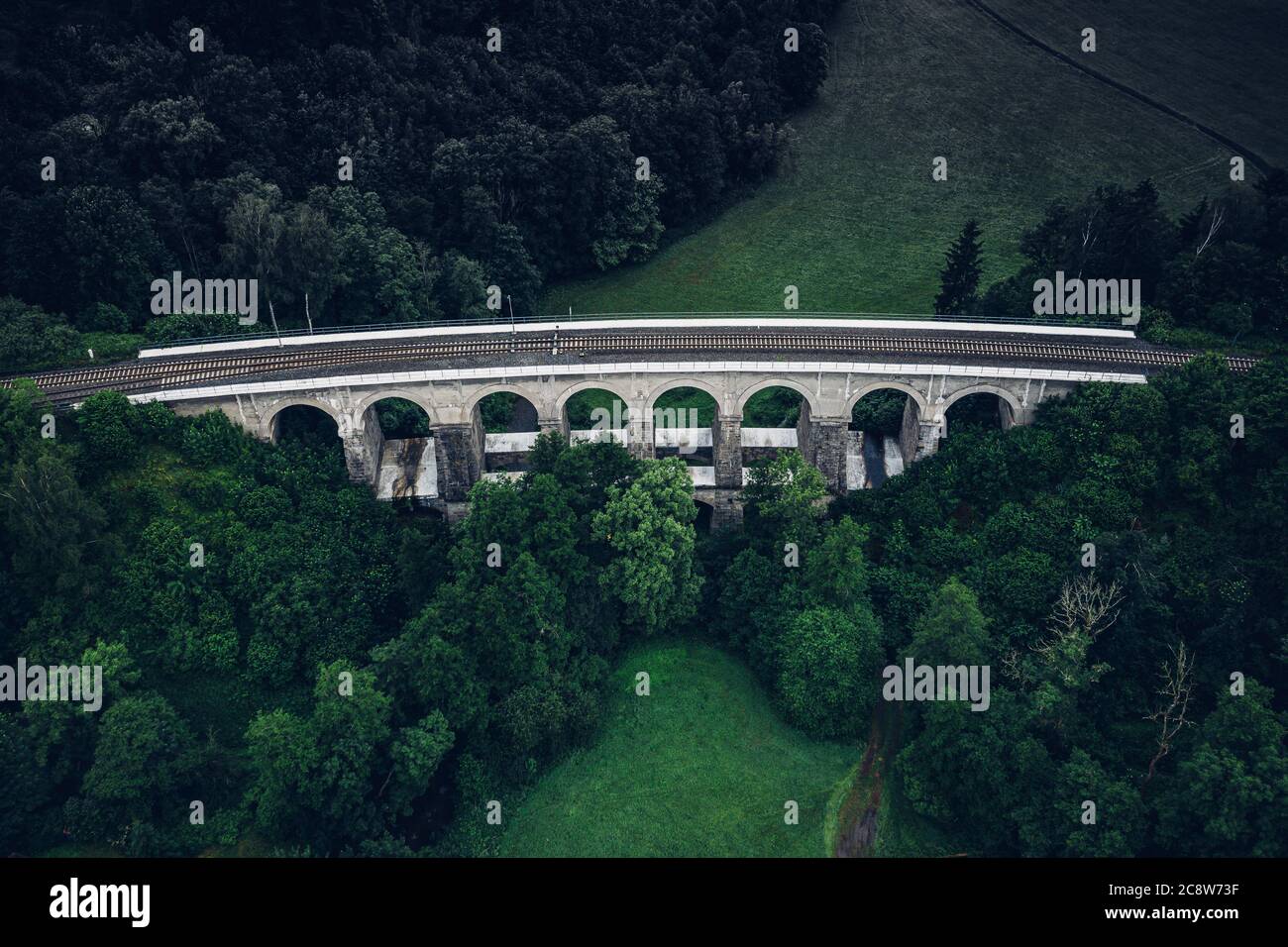 Viaduct with double arches hi-res stock photography and images - Alamy