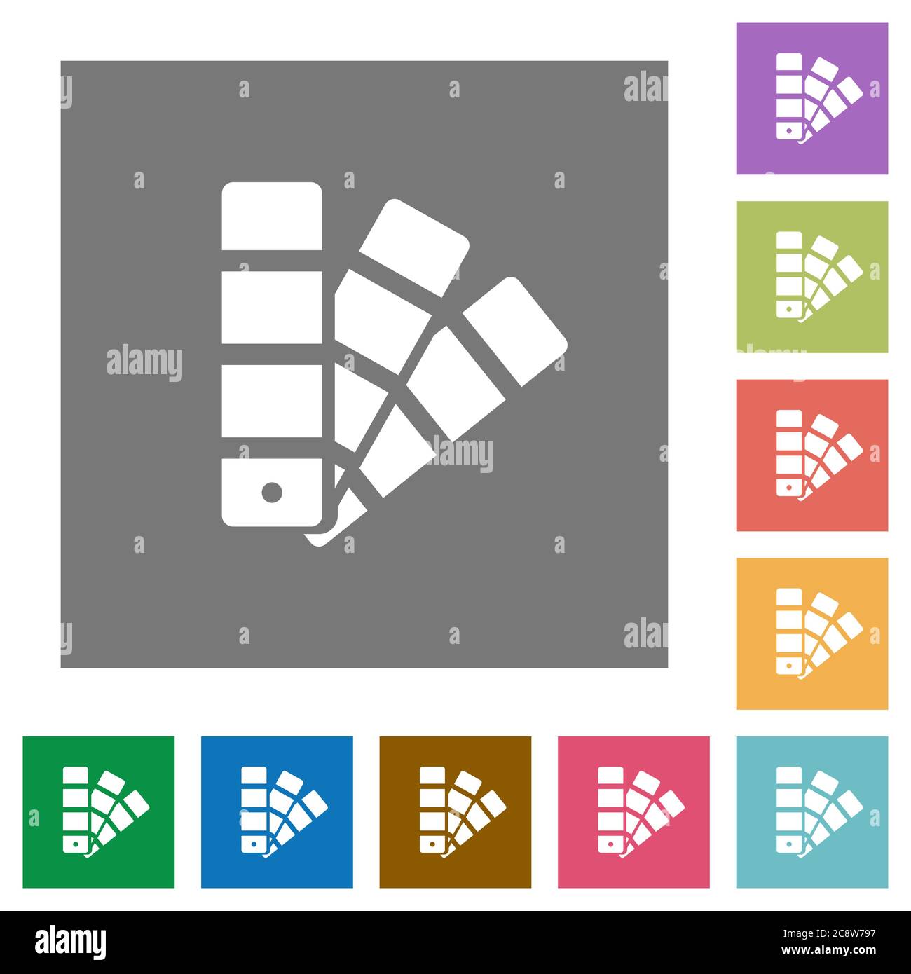 Square color palette guide spectrum hi-res stock photography and images ...