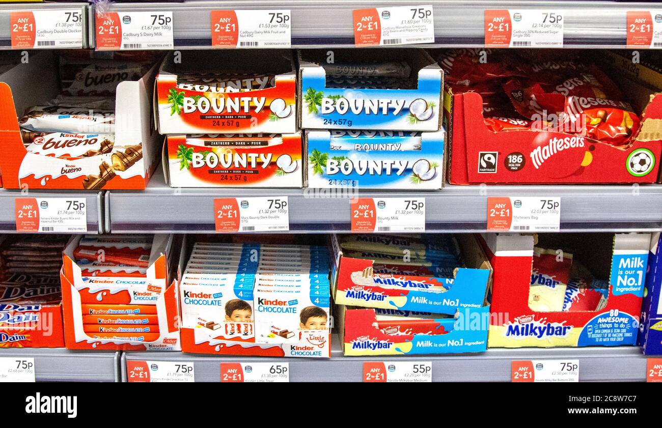 Chocolate supermarket bogof hi-res stock photography and images - Alamy
