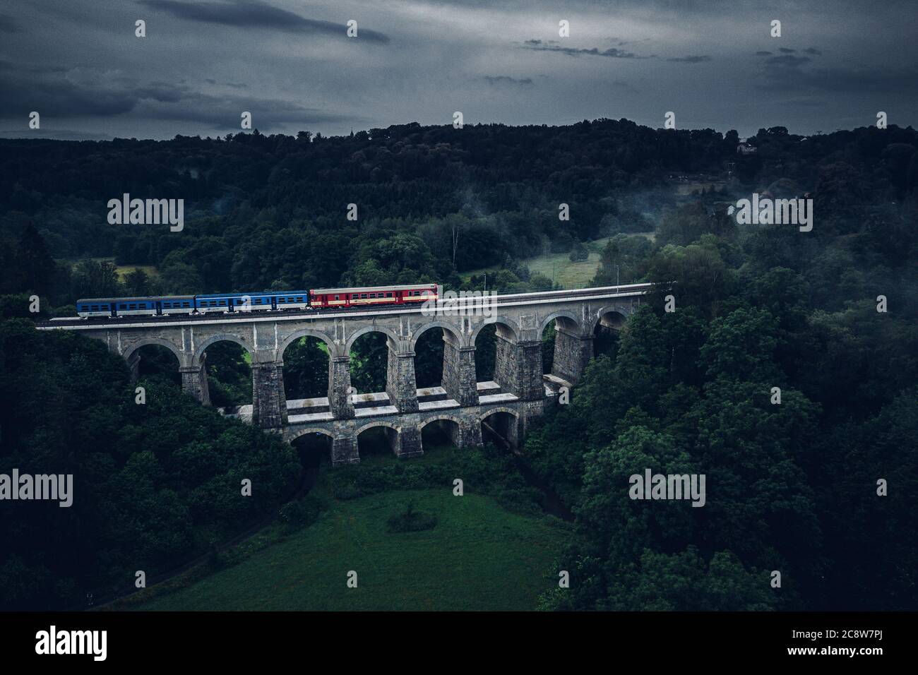 Viaduct with double arches hi-res stock photography and images - Alamy