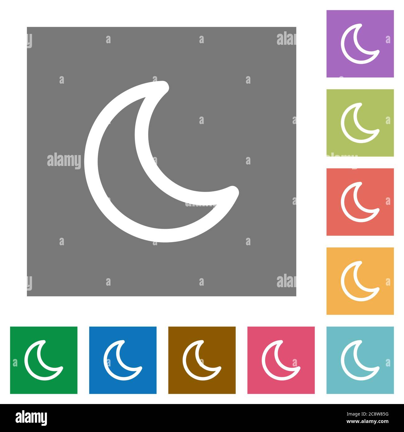 Weather icons on gray background Stock Vector Images - Alamy