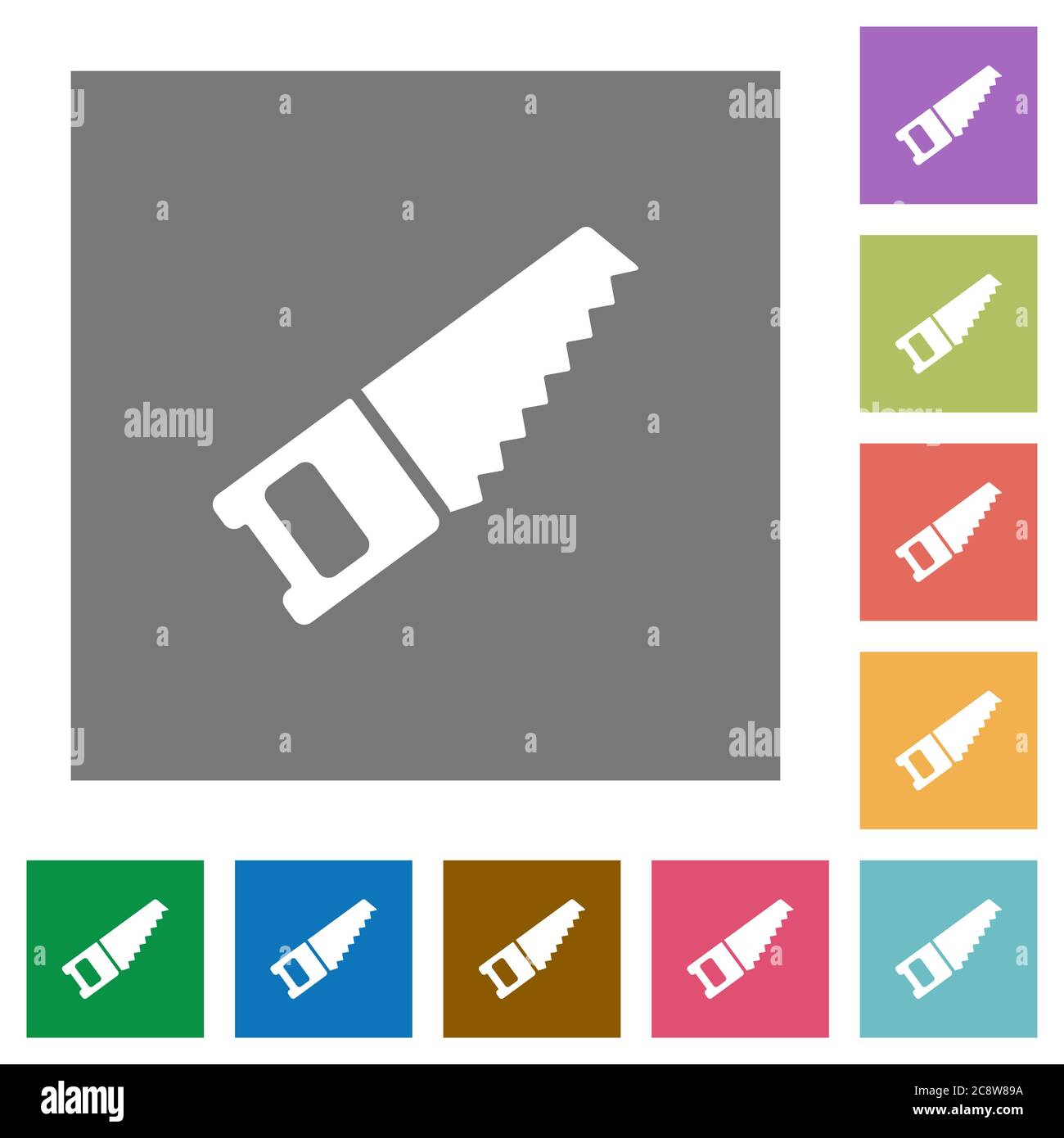 Square hand saw Stock Vector Images - Alamy