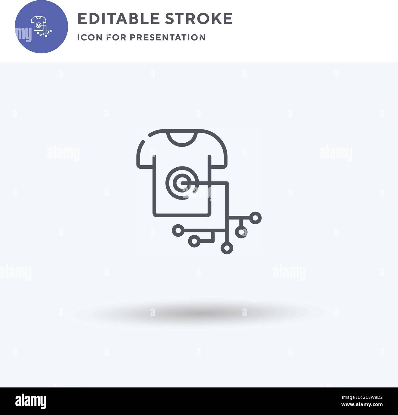 Smart Clothing icon vector, filled flat sign, solid pictogram isolated ...