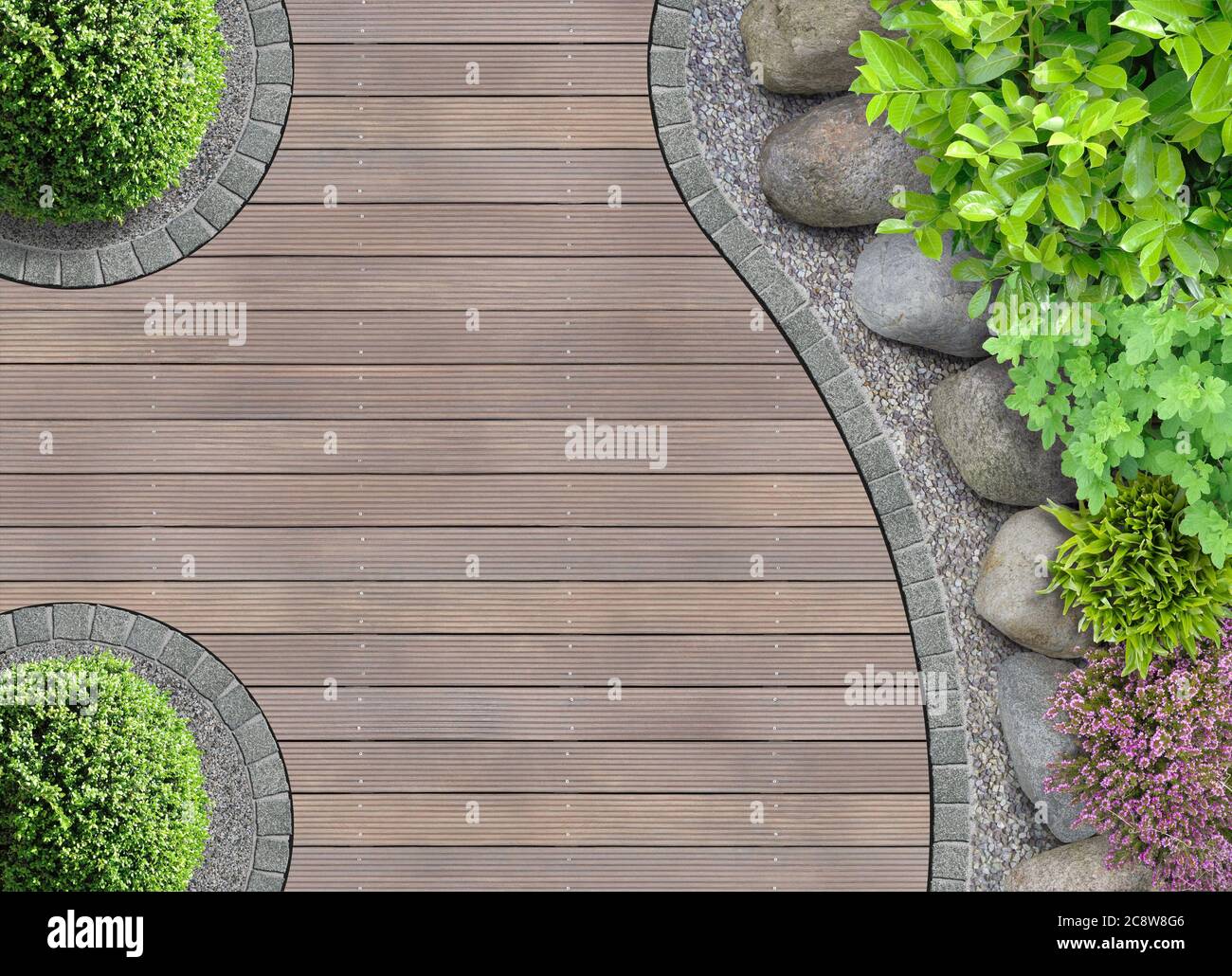 Garden Design Aerial View High Resolution Stock Photography and Images ...