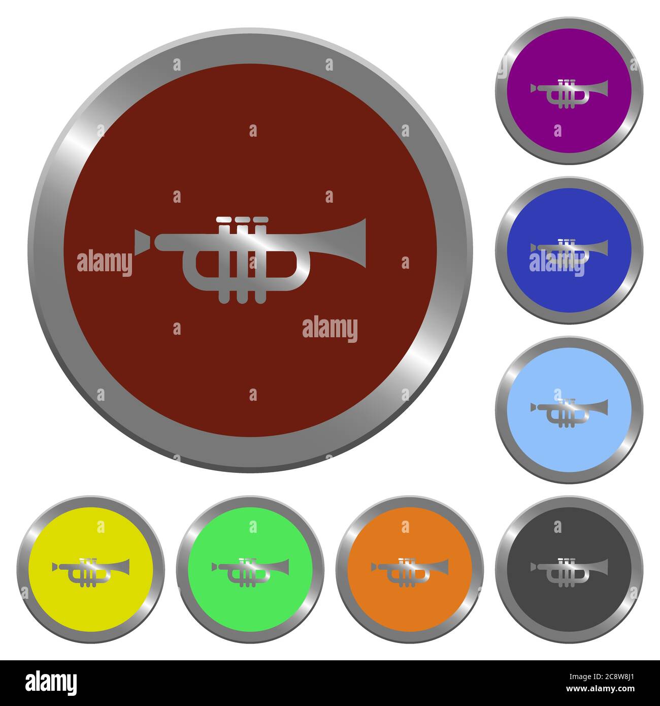 Trumpet reflection Stock Vector Images - Alamy