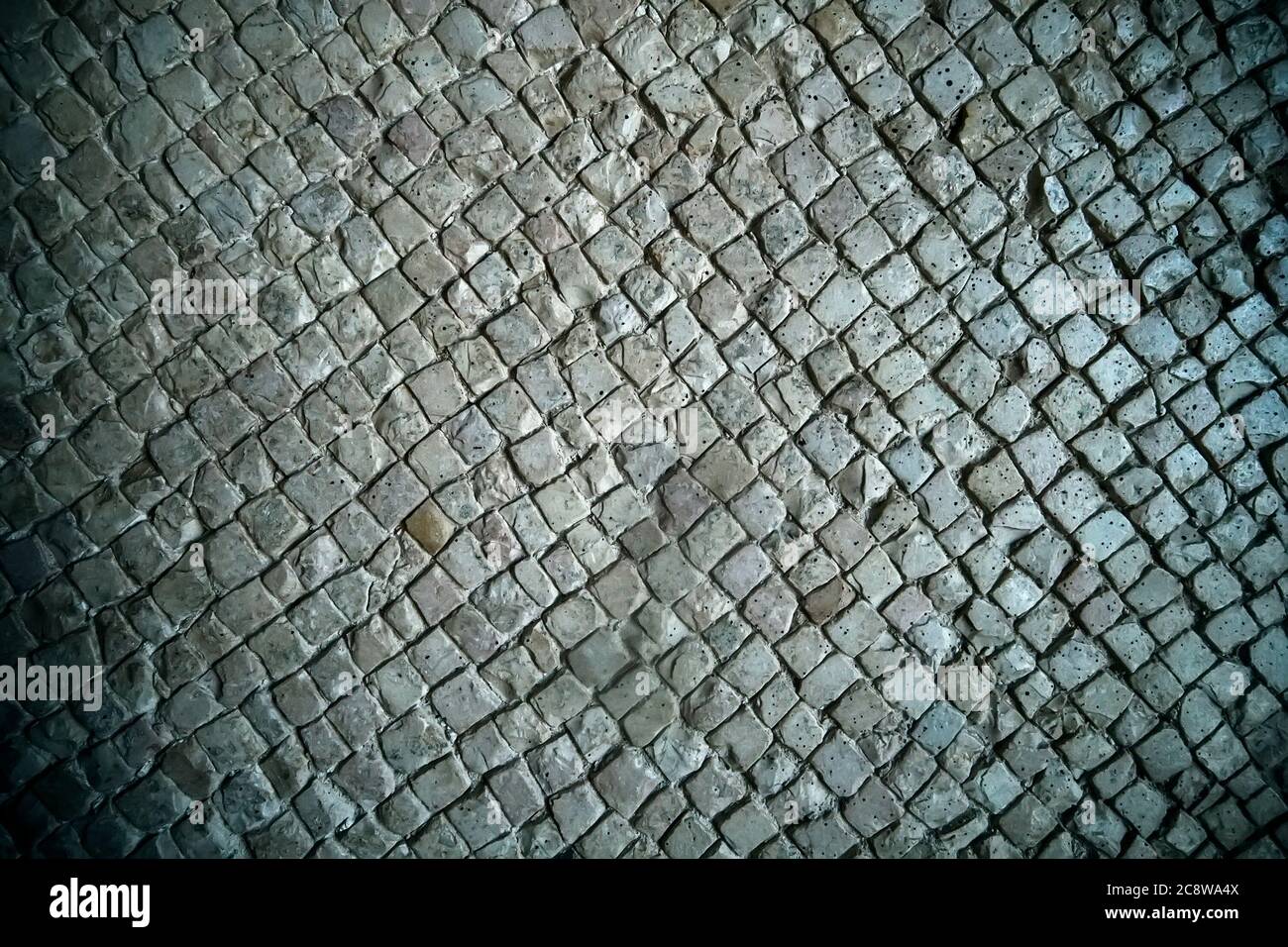 Stone background. path consists of a stone mosaic. The texture of the ...