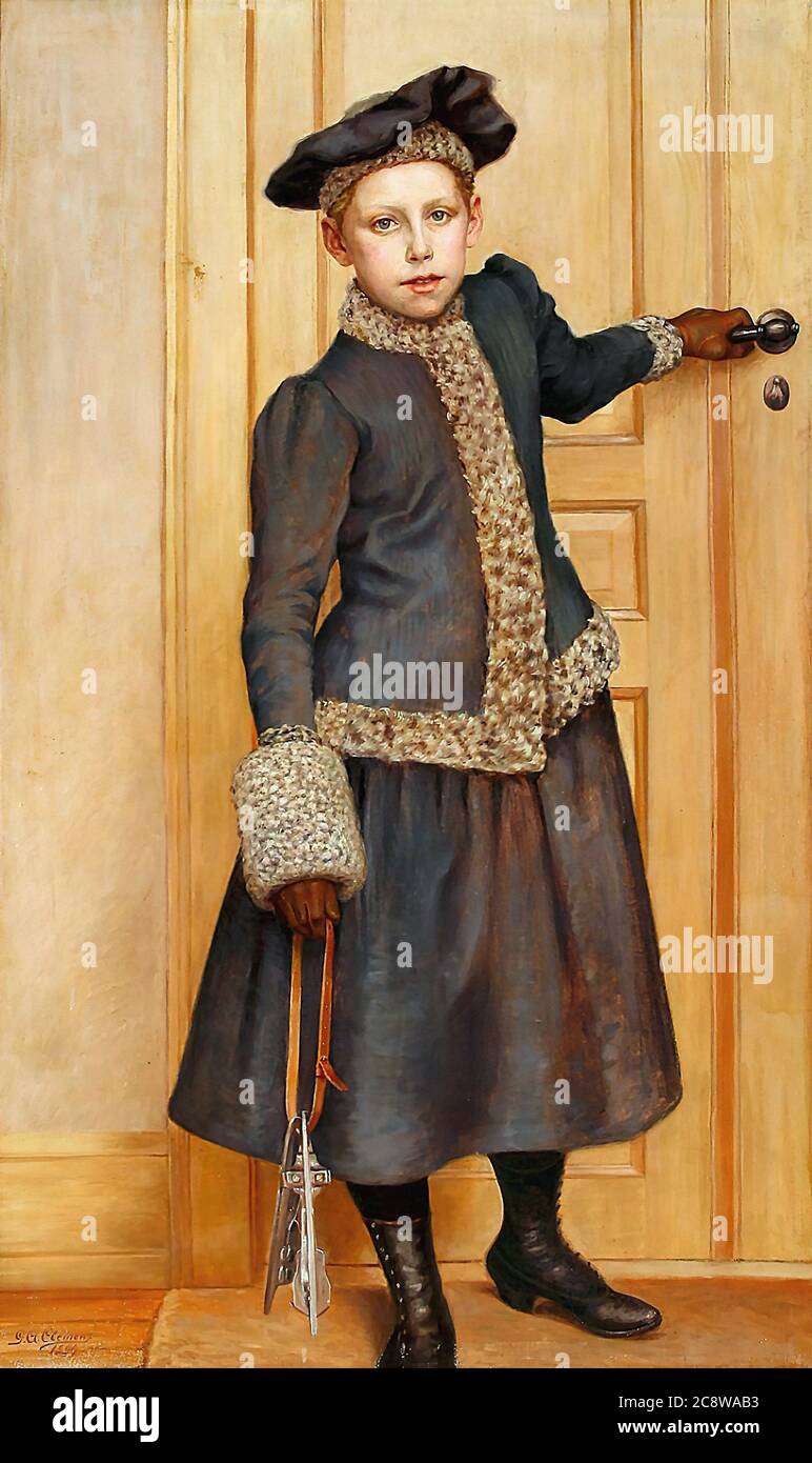 Clemens Gustav Adolf - Portrait of My Sister - Danish School - 19th and ...