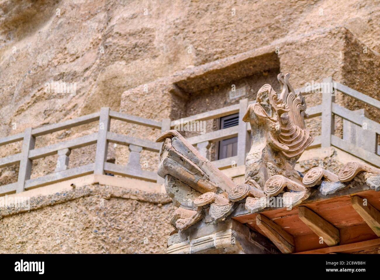 Architectural Scenery of Dunhuang Mogao Grottoes UNESCO World Culture ...