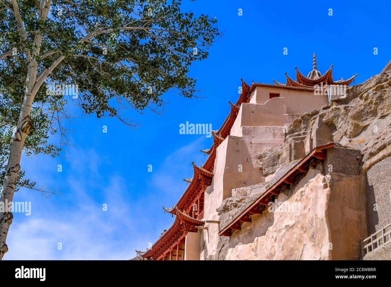Nine-storey Building of Mogao Grottoes UNESCO World Culture Heritage in ...