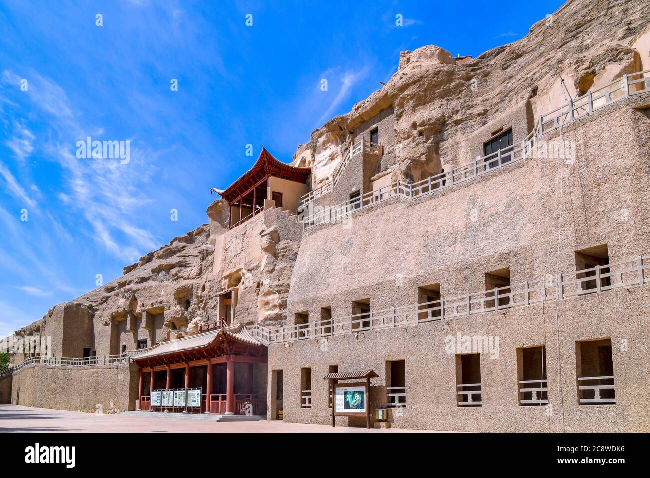 Architectural Scenery of Dunhuang Mogao Grottoes UNESCO World Culture ...