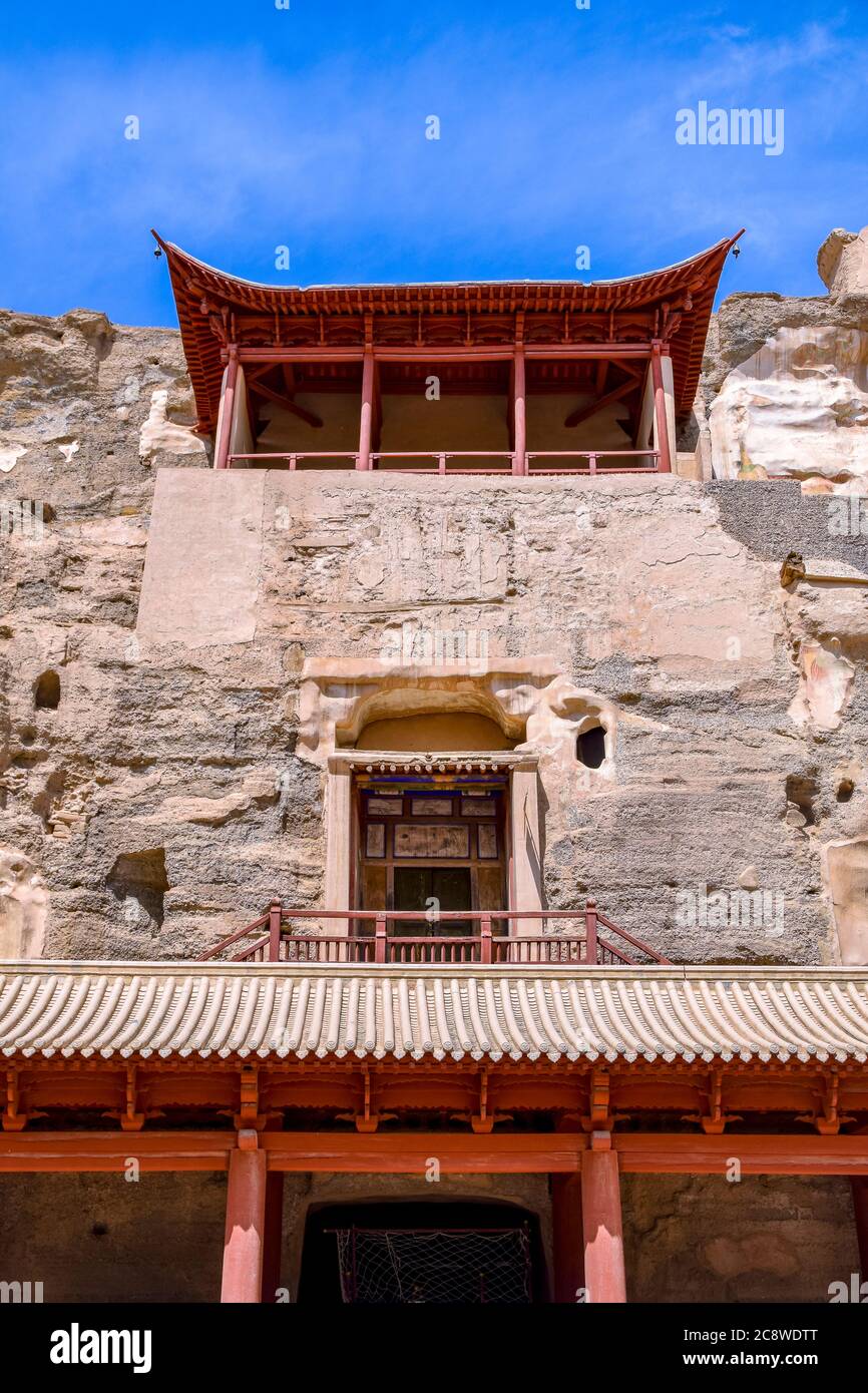 Architectural Scenery of Dunhuang Mogao Grottoes UNESCO World Culture ...