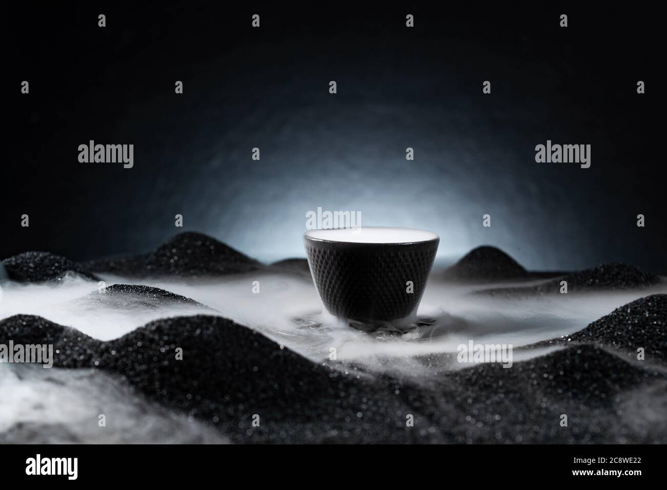 Smoke under the cup Stock Photo - Alamy