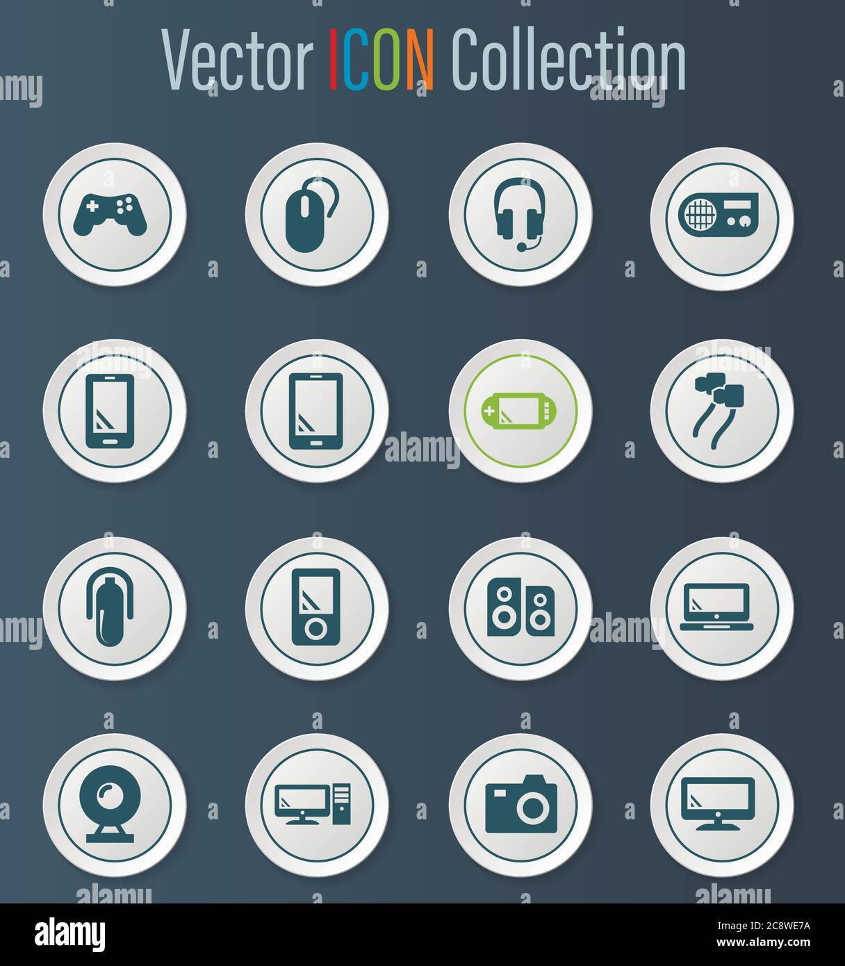 Gadget icons set Stock Vector Image & Art - Alamy