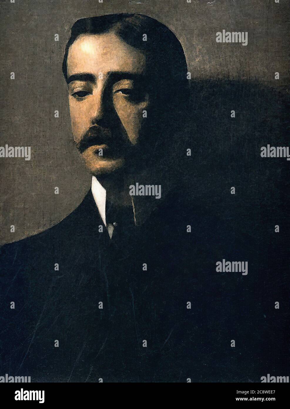 Hammershoi Vilhelm - Portrait of Daniel Jacobson Salter - Danish School ...