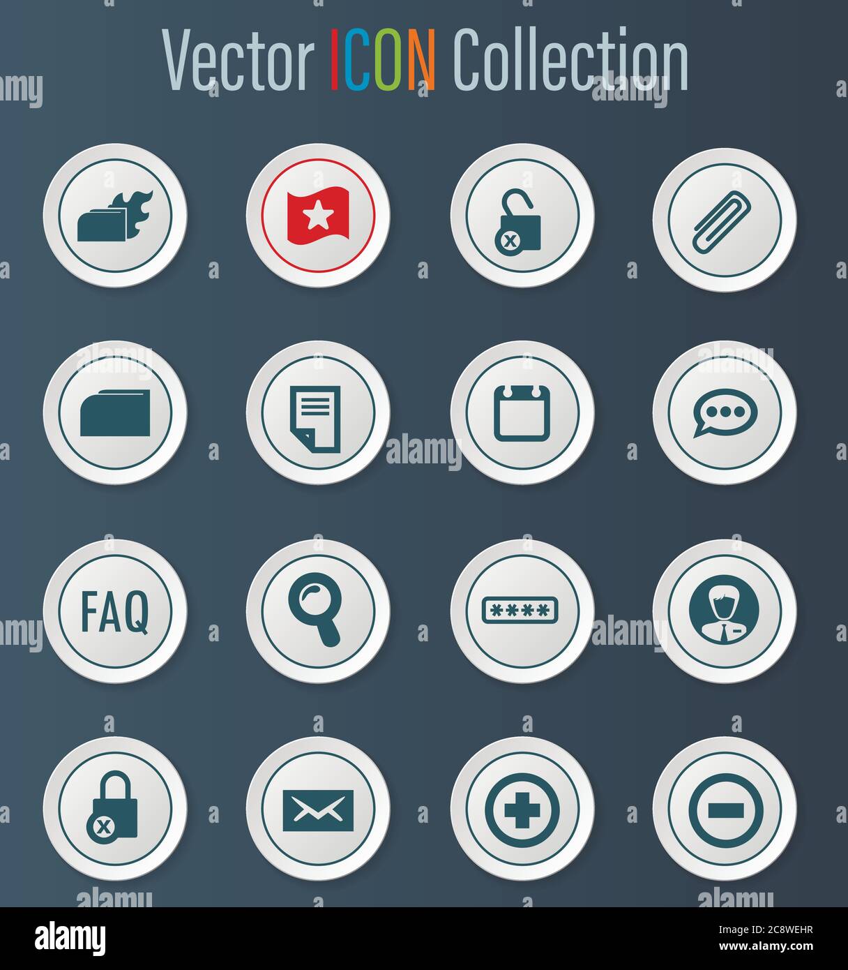 Forum interface icons set Stock Vector Image & Art - Alamy