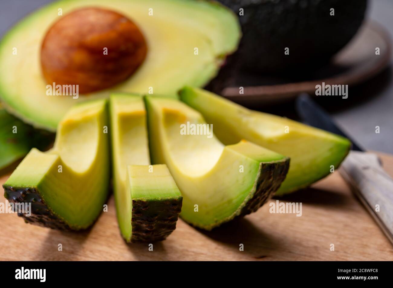 Healthy food, fresh ripe hass avocado fruit from Peru Stock Photo - Alamy