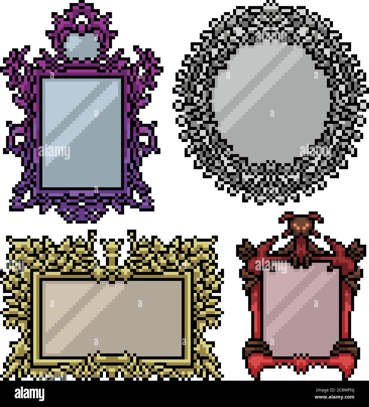 Mirror art Stock Vector Images - Alamy