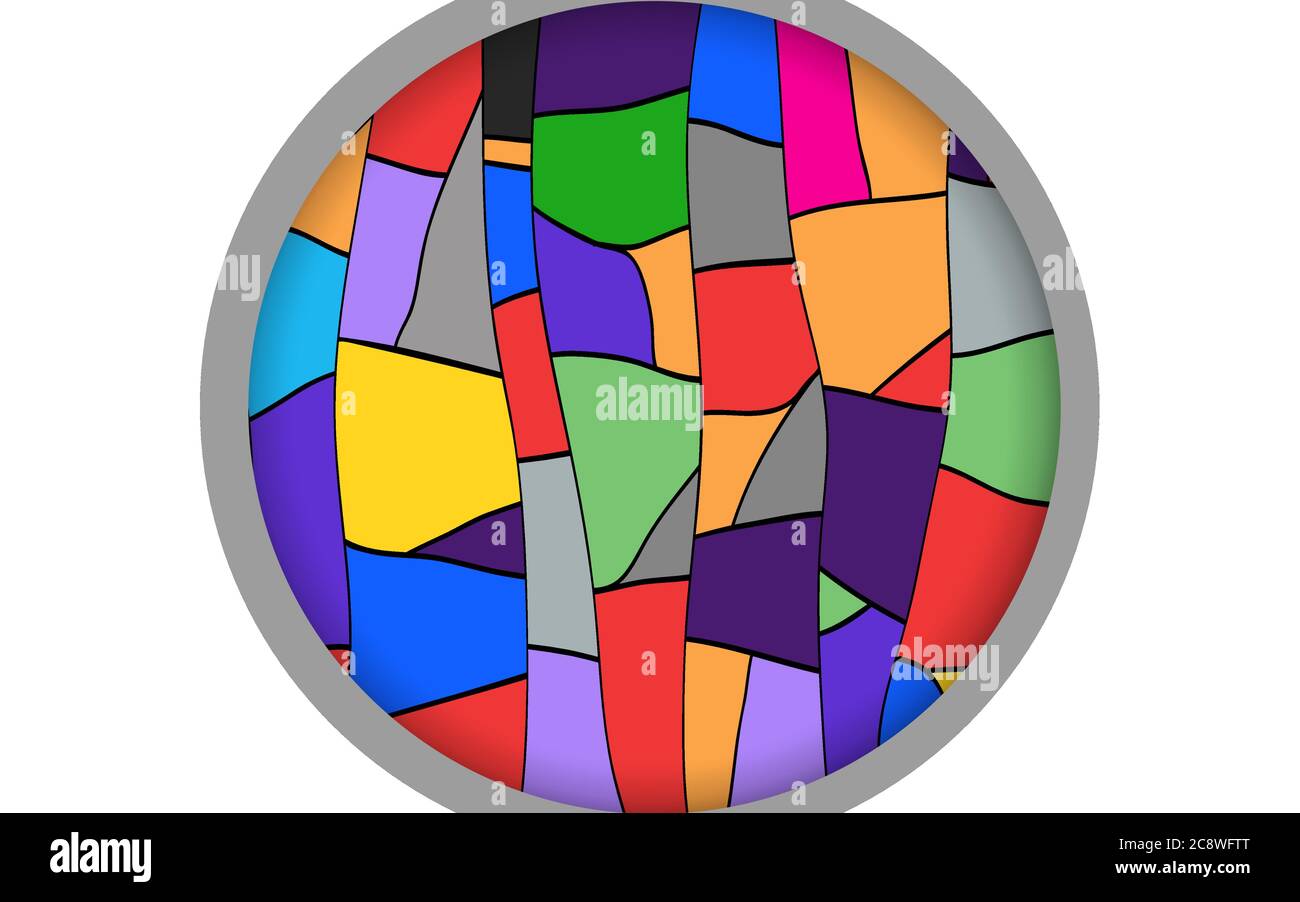 Colorful tile building pattern Stock Vector Images - Alamy