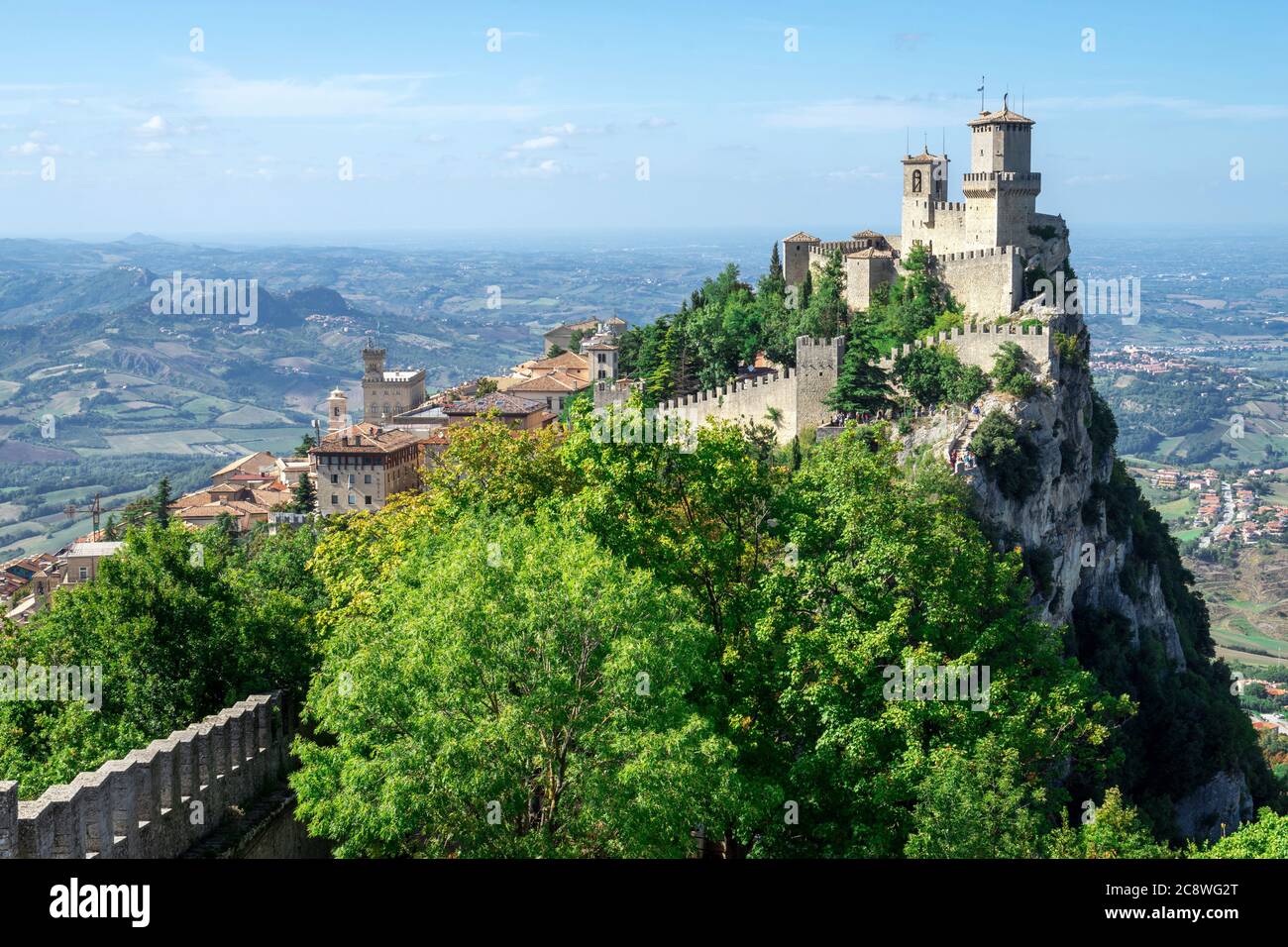 San Marino: The fortress of Guaita on Mount Titano.Photo from September ...