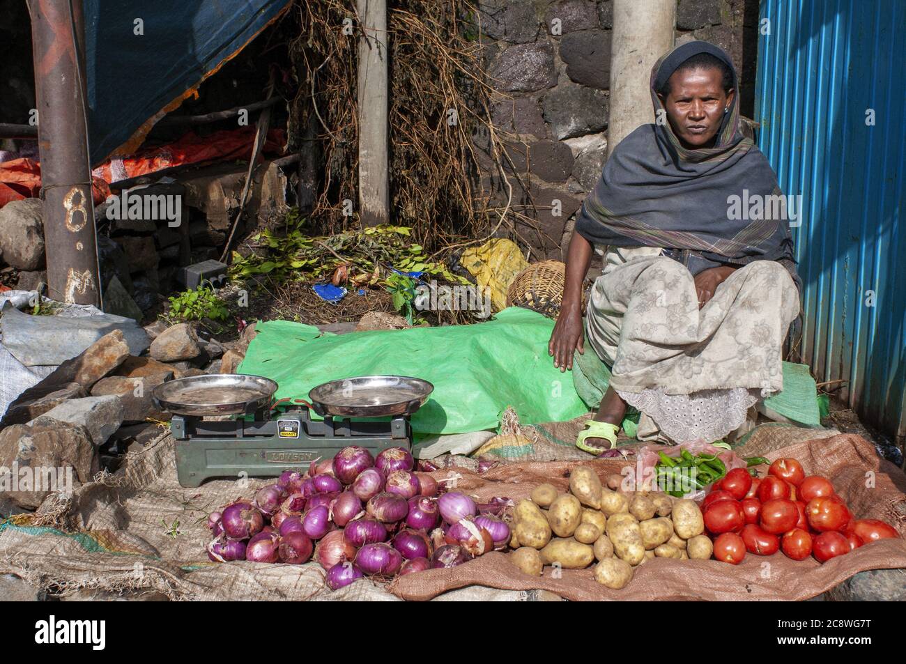 Street scene in gondar city hi-res stock photography and images - Alamy