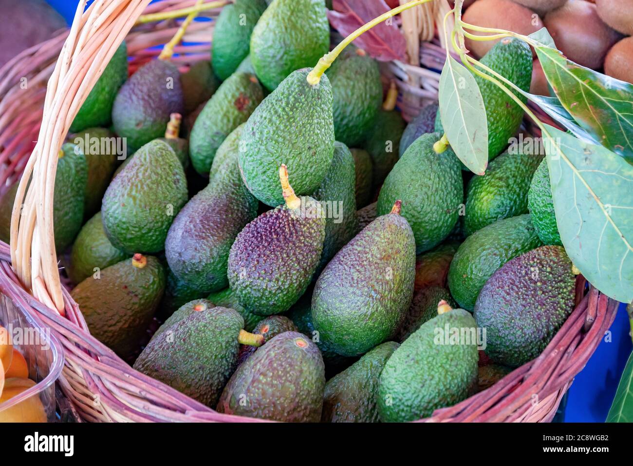 Natural and organic avocados on farmer's market stall Stock Photo - Alamy