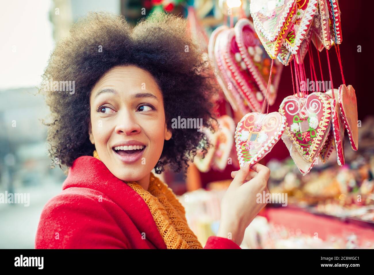 Beautiful casual woman gingerbread hi-res stock photography and images ...