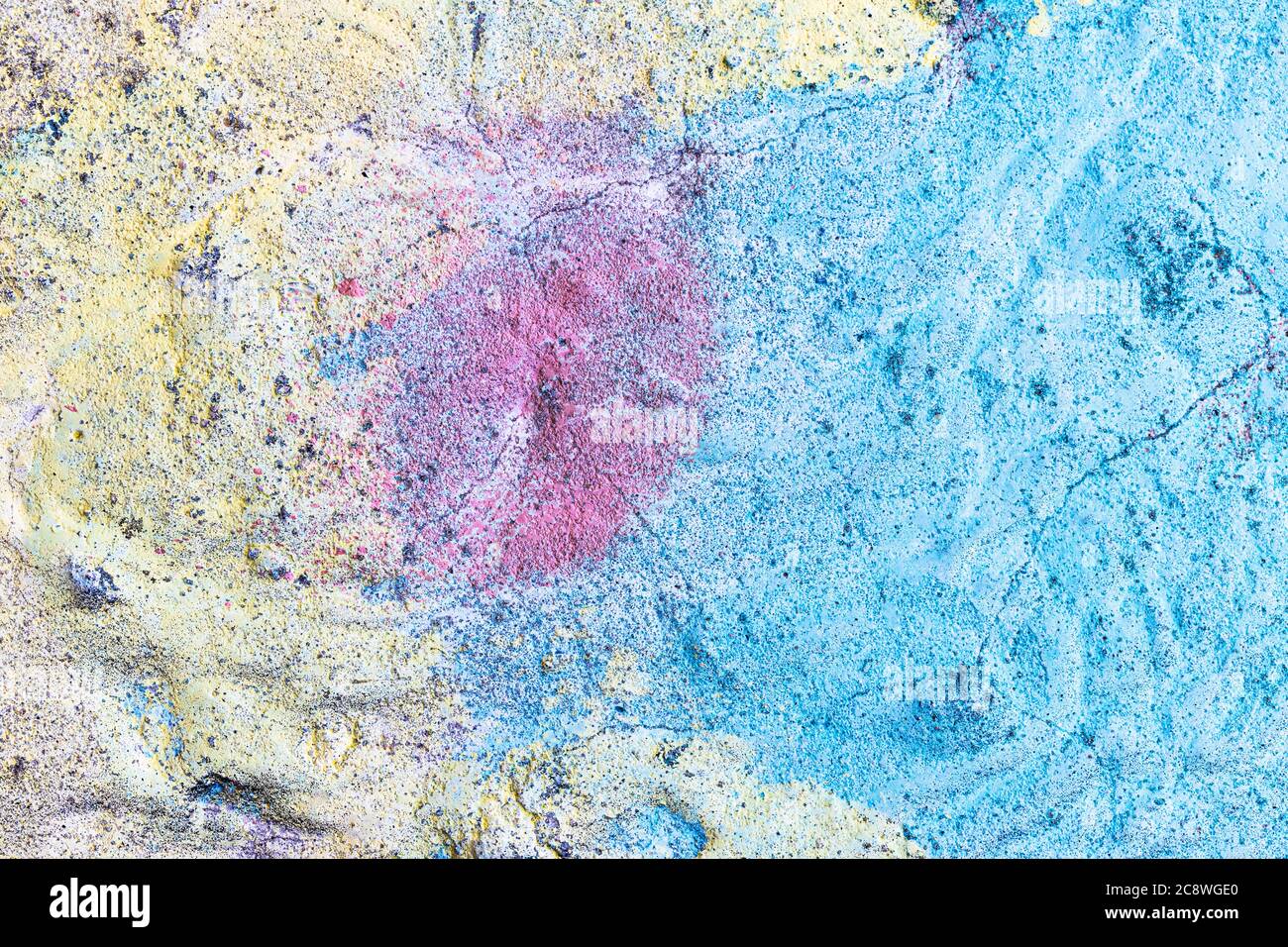 Fragment of colored graffiti painted on a wall. Bright abstract ...