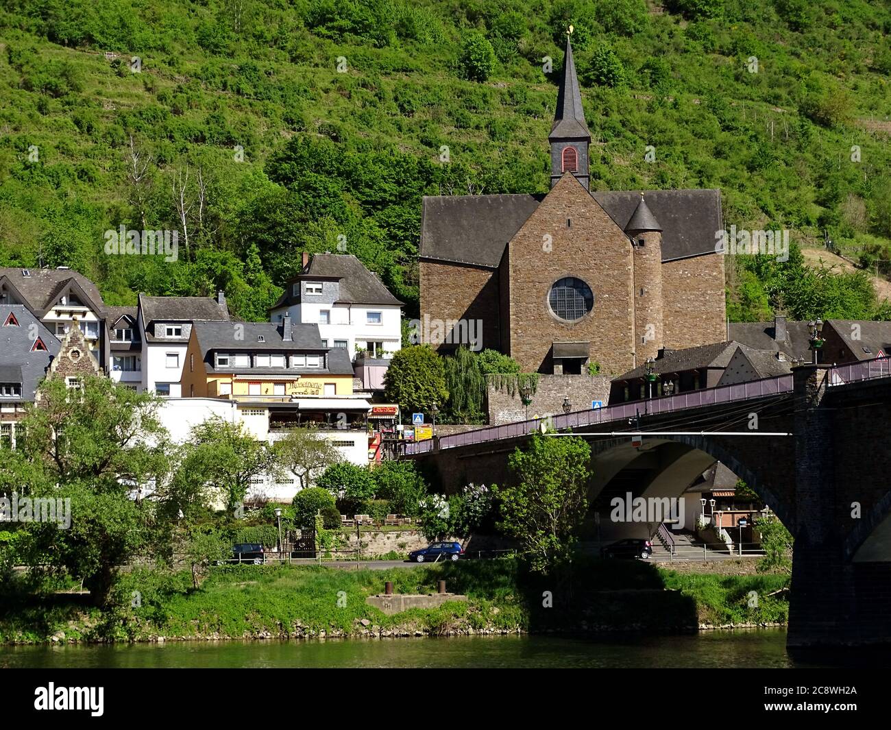Cochem Mosel - Overview Bridge - Buildings - Saint Remaclus Church ...