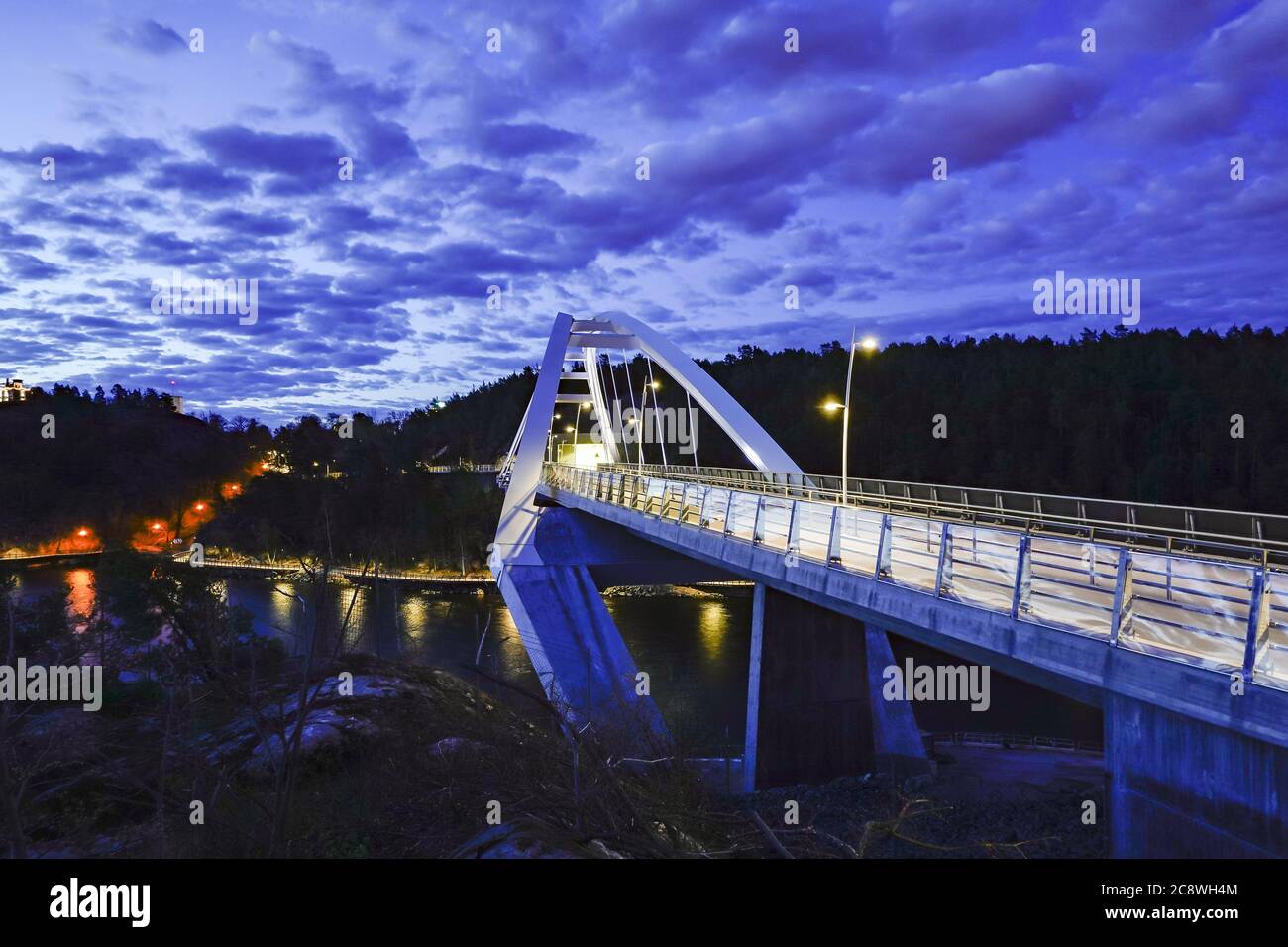 Stockholm, Sweden The Svindersviksbron bridge in Kvarnholmen. | usage ...