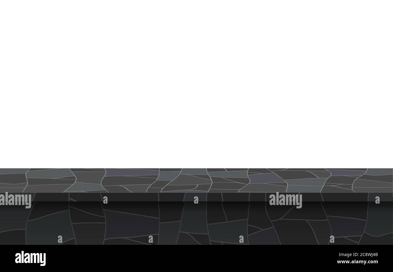 White shelf mockup realistic Stock Vector Images - Alamy